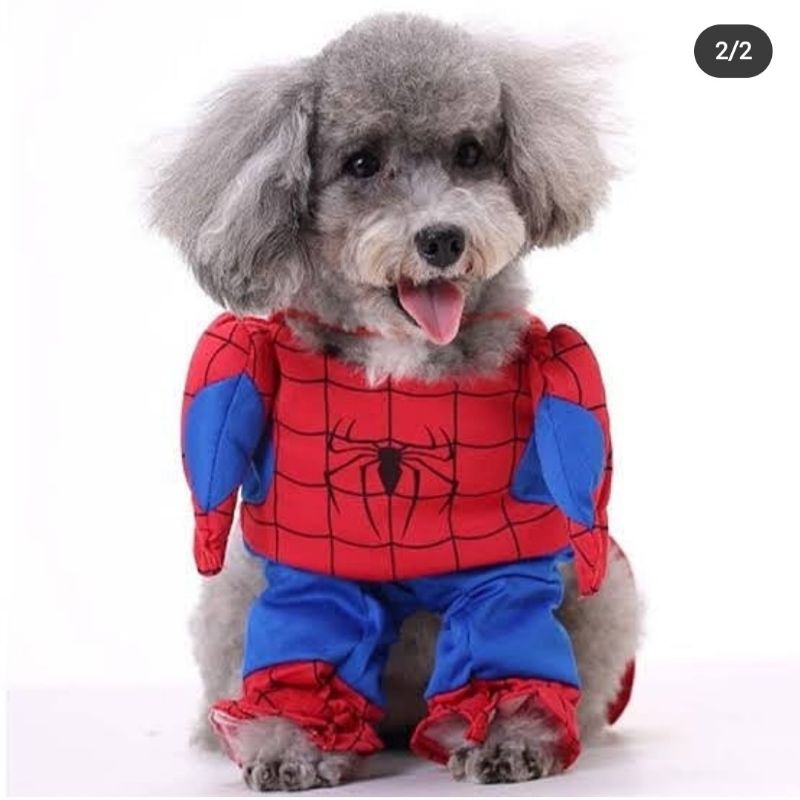 Jual pet costume / baju kostum hewan anjing kucing ( spiderman ...