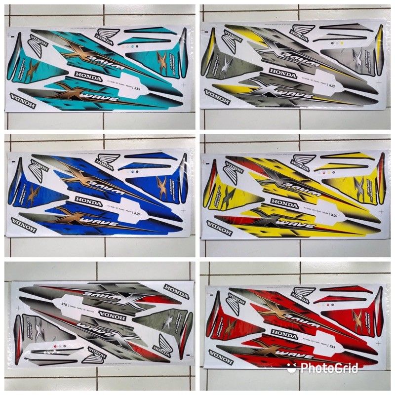 Jual Striping Stiker Lis Variasi Motor Honda Revo 110 Lama - Wave X ...