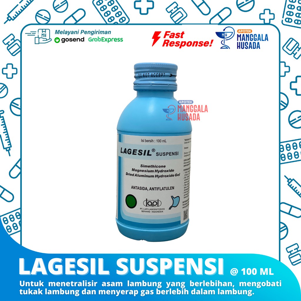 Jual LAGESIL SUSPENSI PER BOTOL @ 100 ML | Shopee Indonesia