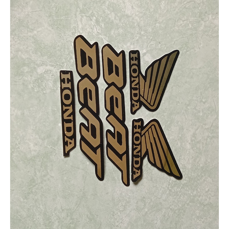 Jual stiker logo honda beat logo sayap honda beat gold | Shopee Indonesia