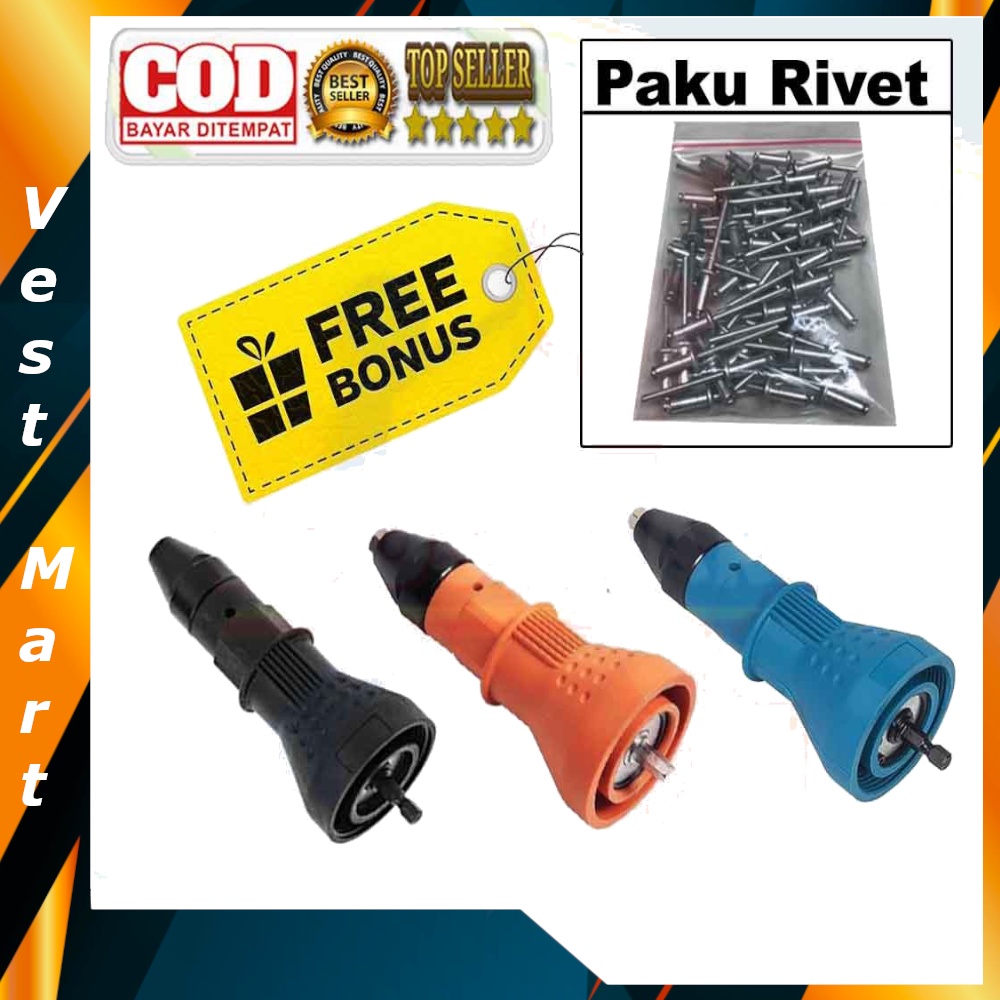 Jual Tang Ripet Bor Listrik Adapter - Tang Rivet Adaptor Rivet Gun ...