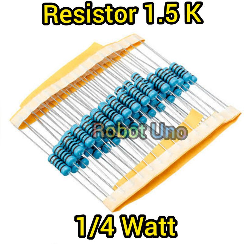 Jual Resistor 1.5K 1/4 Watt x10 Pcs | Shopee Indonesia
