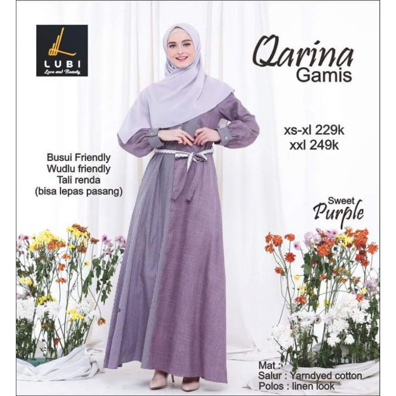Jual Gamis Lubi Qorina | Lubi terbaru | Gamis Ori | Shopee Indonesia
