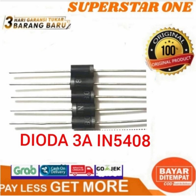 Jual Dioda 3A IN5408/IN-5408/IN 5408 Dioda 1000V | Shopee Indonesia