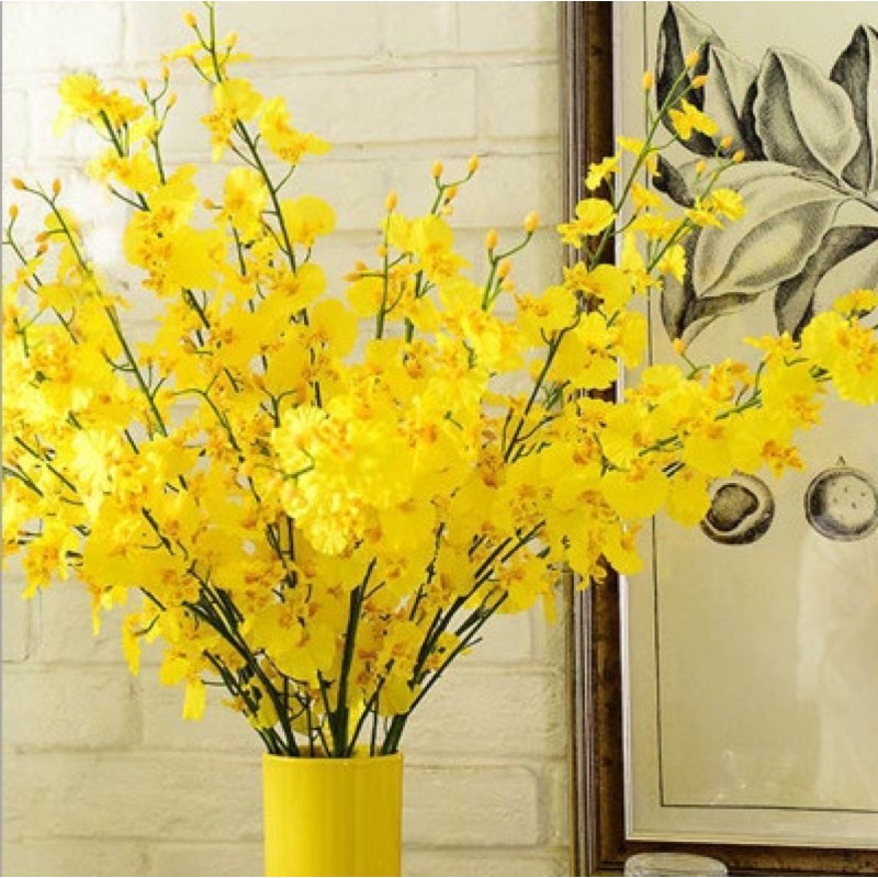 Jual BUNGA ANGGREK KUNING YELLOW ORCHID ARTIFICIAL TIRUAN IMITASI ...