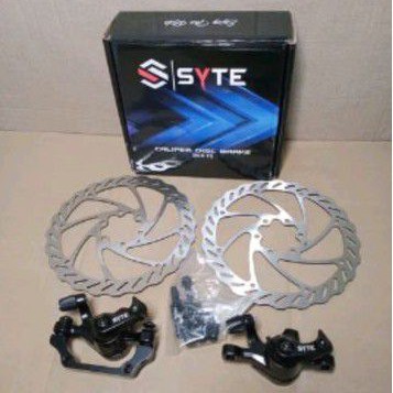 Jual caliper disc brake rem cakram sepeda syte 1set depan belakang ...