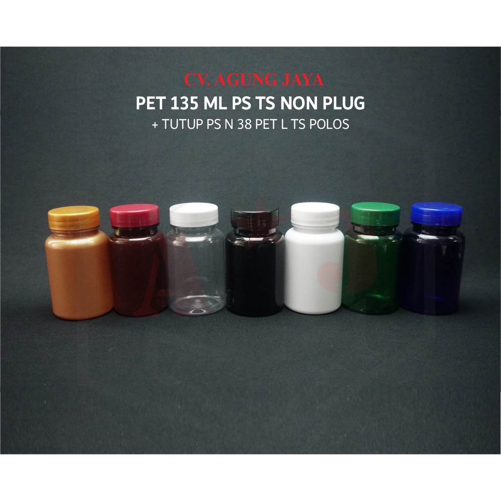 Jual Botol Obat 135 ml Tutup Polos + Plug Seal | Shopee Indonesia