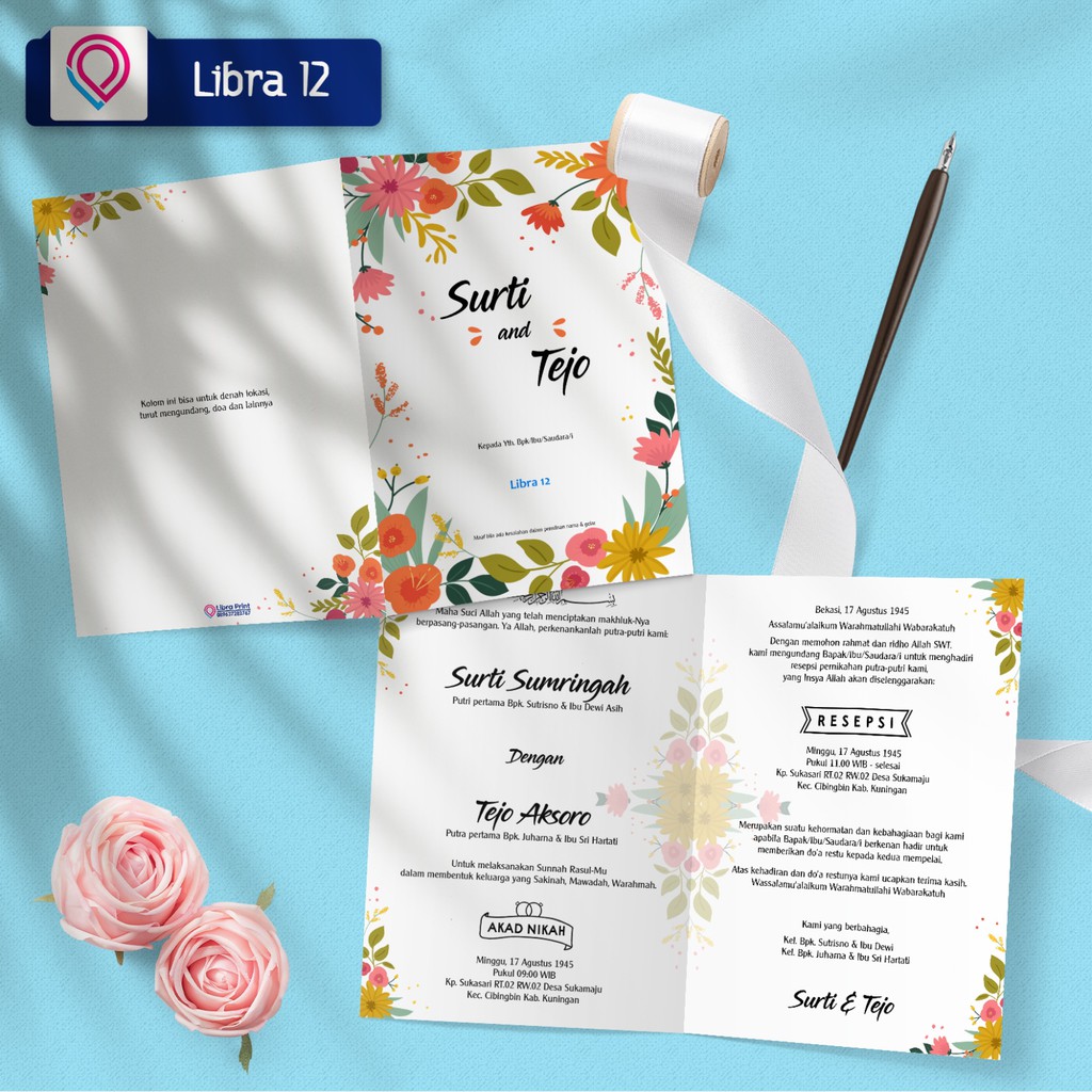 Jual Undangan Pernikahan Murah Libra 12 | Shopee Indonesia