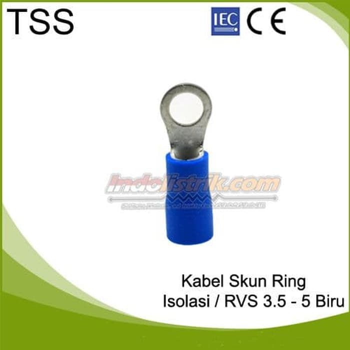 Jual idn.s164 Kabel Skun Ring 4 mm M5 Sekun O TSS RVS 3.5 5 Isolasi ...