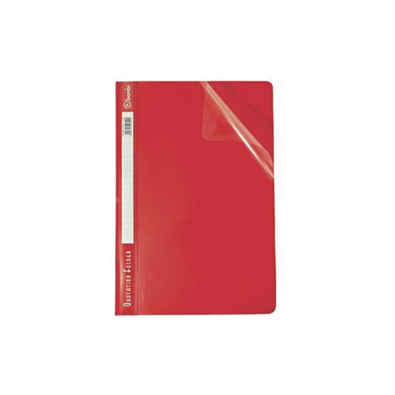 Jual Quotation Folder/ Map Plastik Bambi Merah (1 pcs) | Shopee Indonesia