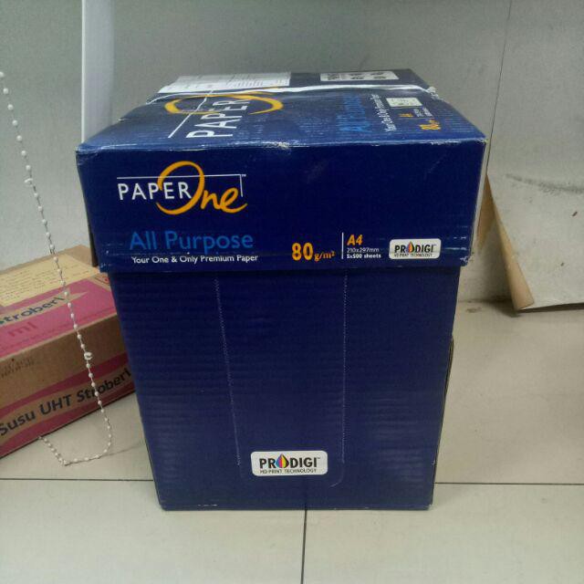 Jual KERTAS HVS PAPER ONE F4 - 80 GR ( RIM) | Shopee Indonesia