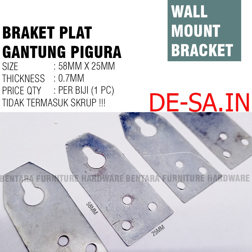 Jual Premium 58MM BRAKET PLAT GANTUNG FOTO - 58MM X 25MM PHOTO FIGURA ...