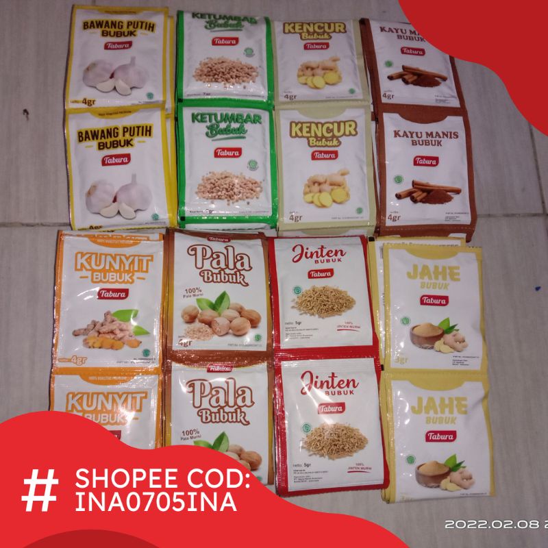 Jual Bumbu Tabura Lengkap / Bumbu Tabura Rentengan @12 Sachet | Shopee Indonesia