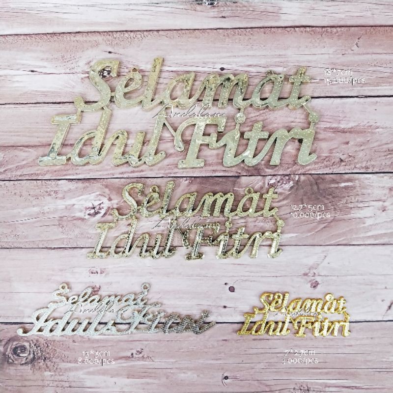 Jual Tulisan Ucapan Selamat Idul Fitri Lebaran | Shopee Indonesia