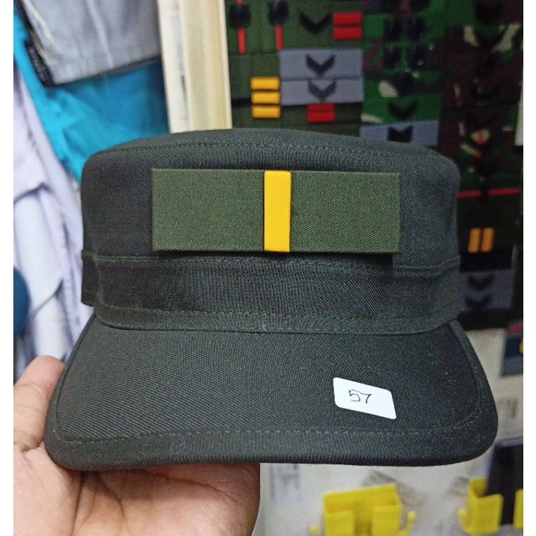 Jual topi pet pdh komando + pangkat letda logam | Shopee Indonesia