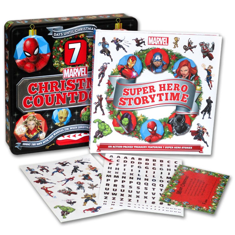 Jual Marvel Christmas Gift Box an Action-Packed Treasury 7 Super Hero ...
