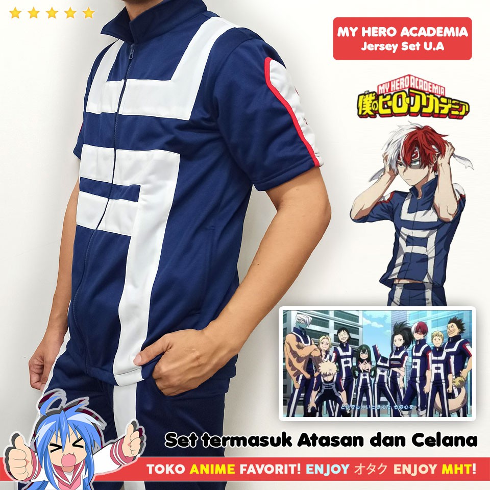 Jual Jersey / Kostum Sport Training Boku no Hero Academia Yuei Academy ...