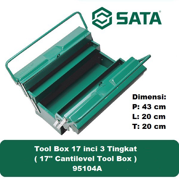 Jual SATA Tools Toolbox 17 inci 3 Tingkat | Shopee Indonesia