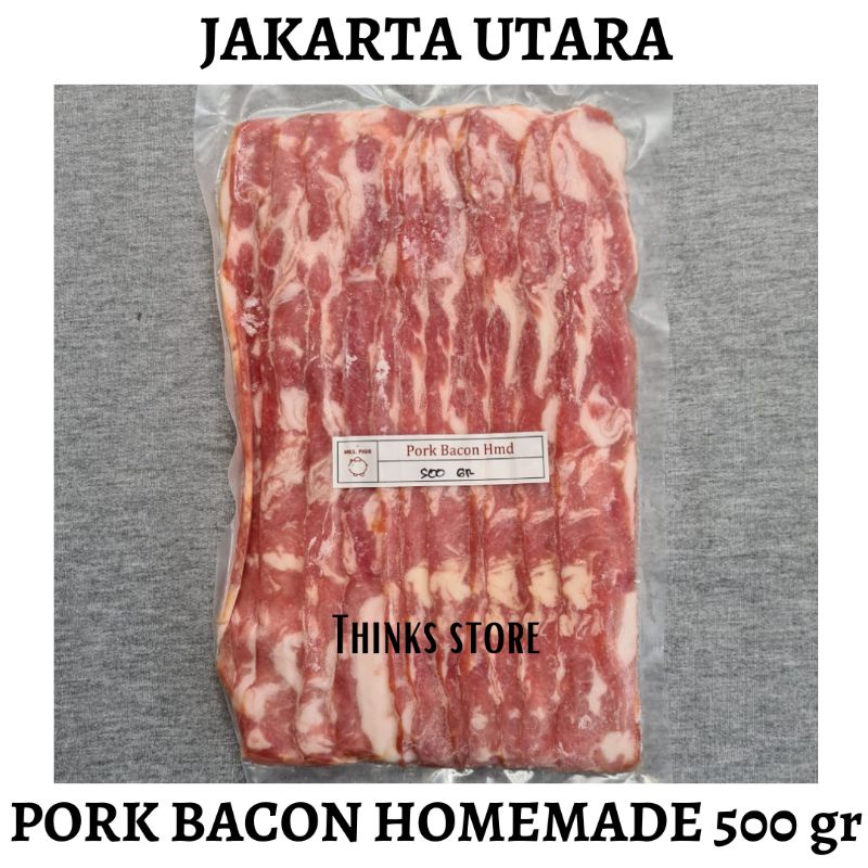Jual Pork Bacon Homemade - Bacon Babi Asap Original Bali 500gr | Shopee ...
