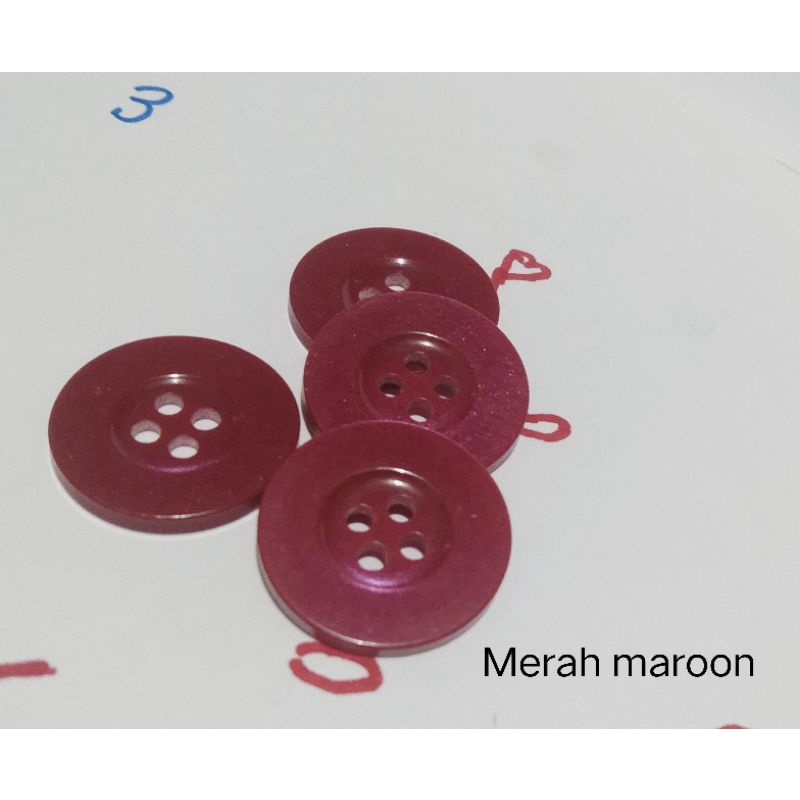 Jual (12 Biji) KANCING BAJU PLASTIK WARNA UKURAN 21 MM | Shopee Indonesia