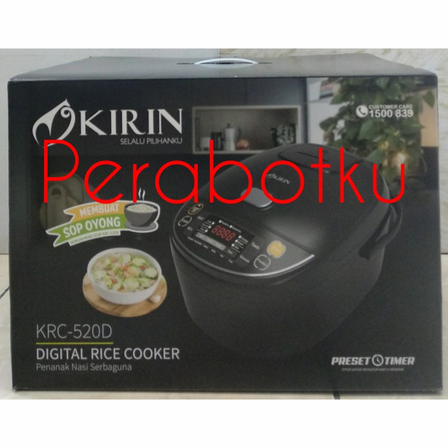 Jual Magic Com Kirin Ceramic 2L KRC-520D / Rice Cooker Digital 6 in 1 | Shopee Indonesia