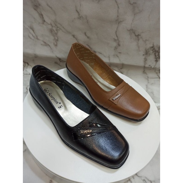 Jual Scorpion Sepatu pantofel wanita kulit | Shopee Indonesia