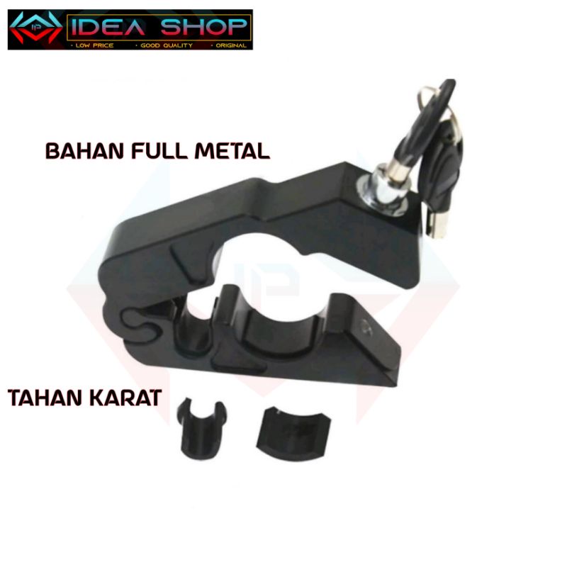 Jual Hand Grip Lock Gembok Pengunci Pengaman Tuas Rem HandGrip Besi ...