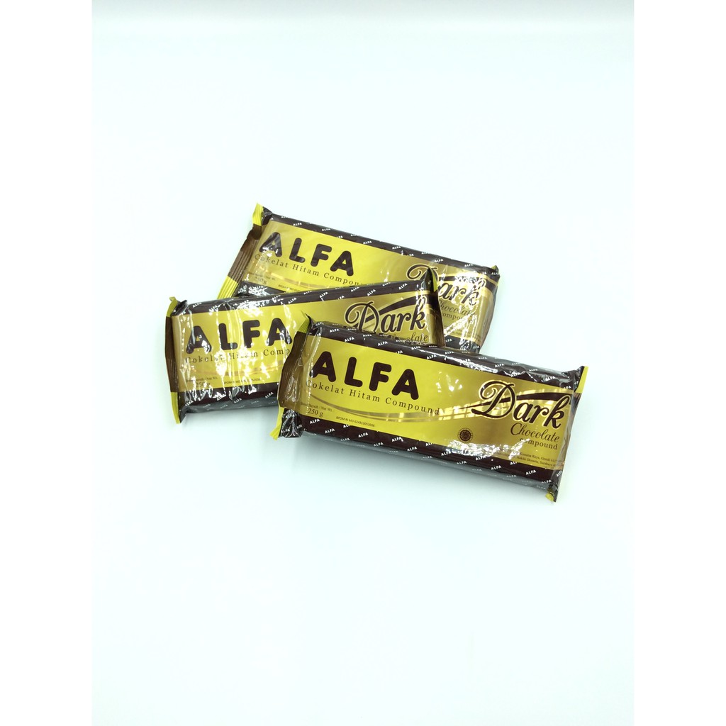 Jual ALFA BLOCK DARK COMPOUND / COKLAT BLOK ALFA DARK 250 GR | Shopee ...