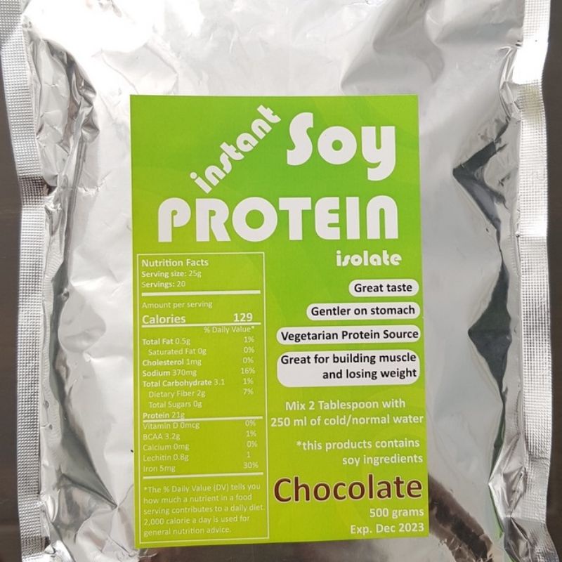 Jual Soy Protein Powder Isolate Rasa Coklat 500gram / Susu Protein ...