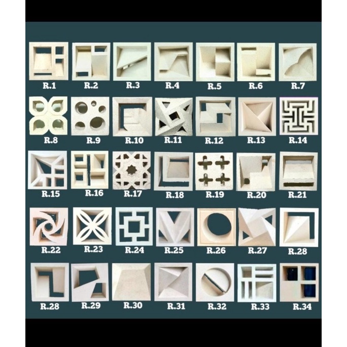 Jual Roster beton minimalis berbagai macam model dan warna / loster ...