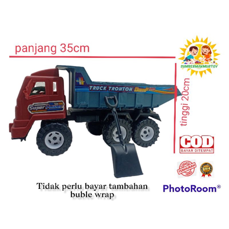 Jual Promo Mainan Anak Anak Mobil Truk Pasir Sekop 6 Roda Plastik ...