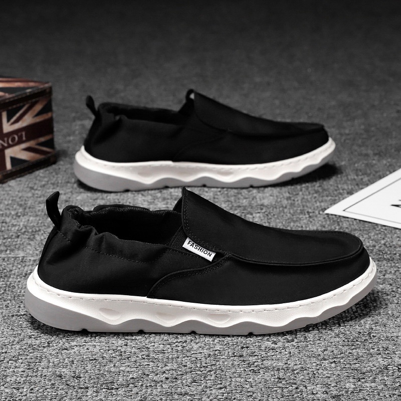 Jual Beijing Kain Sepatu Pria 2022 Slip-On Lofter Kanvas Tide Sepatu ...