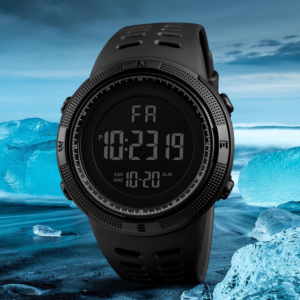 Jual Kirim JKT- Jam Tangan Sport Digital Pria Casual 1251 Tahan Air ...