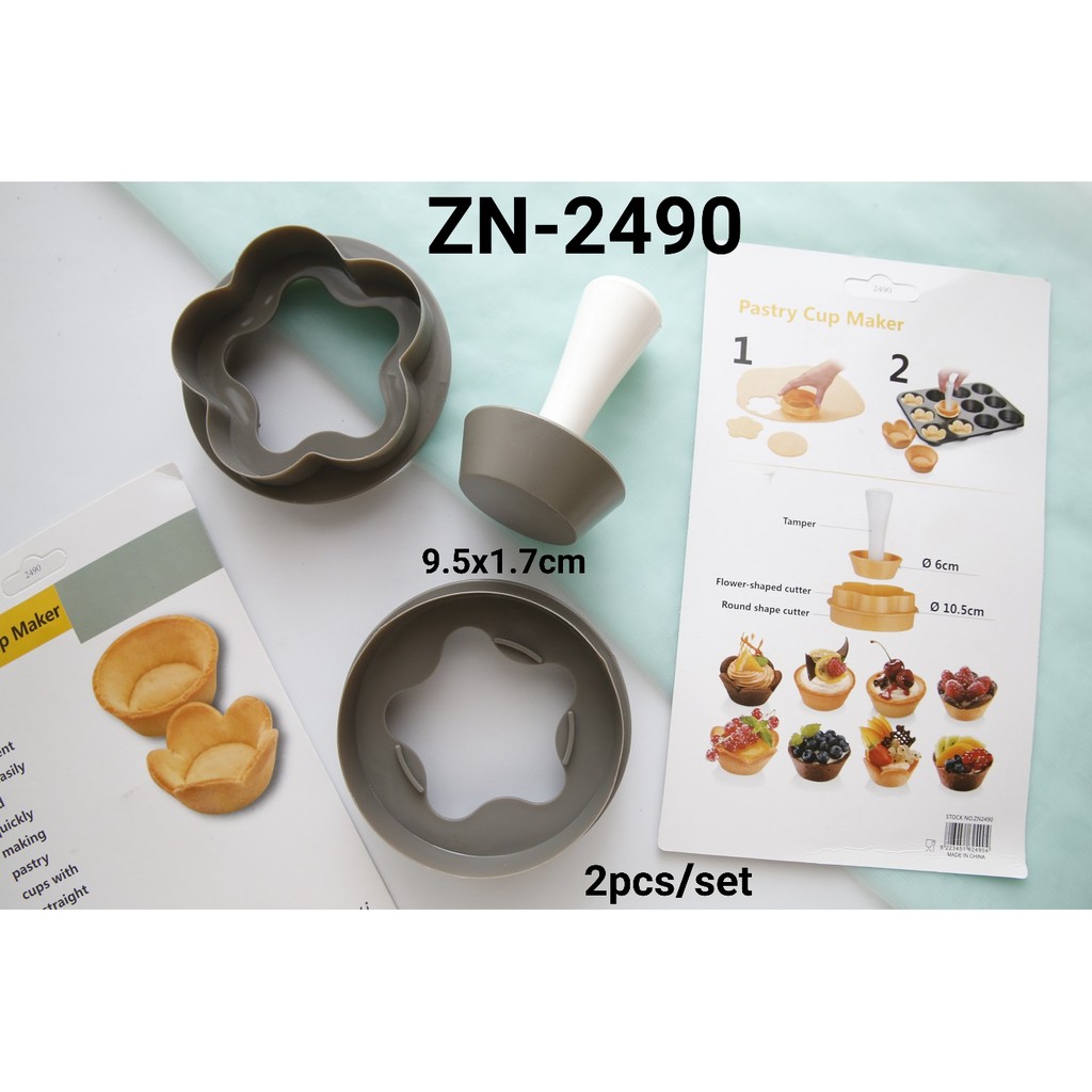 Jual ZN-2490 Cutter embosser cetakan kulit pie bunga cookie cutter ...