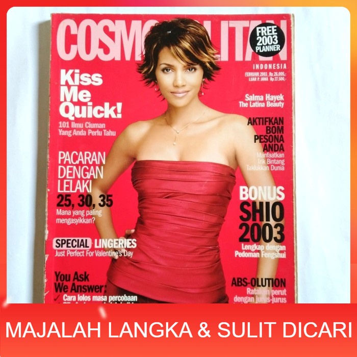 Jual Majalah COSMOPOLITAN Feb 2003 Cover HALLE BERRY Langka | Shopee ...