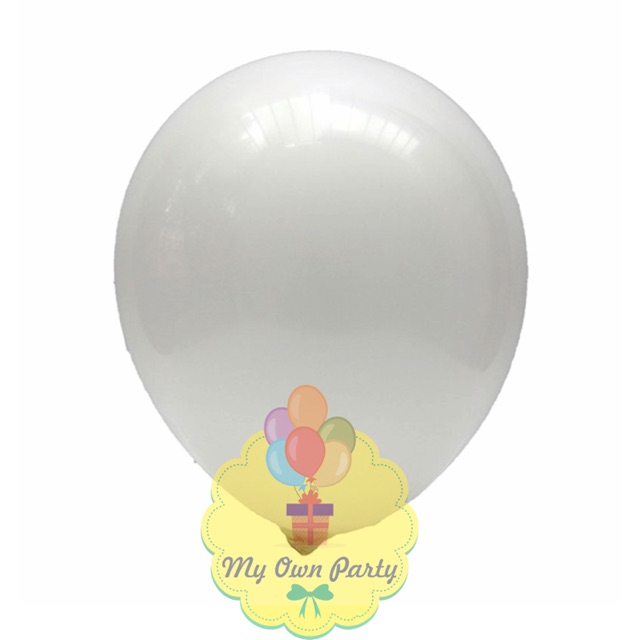 Jual Balon Metalik Putih / Balon Latex Putih Pack isi 50 Pcs | Shopee ...