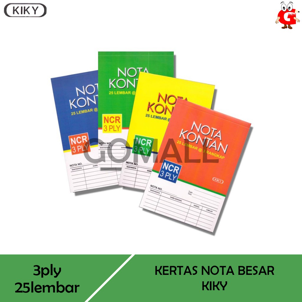 Jual Buku Nota Kontan Besar 3ply Kiky 25 Lembar | Shopee Indonesia