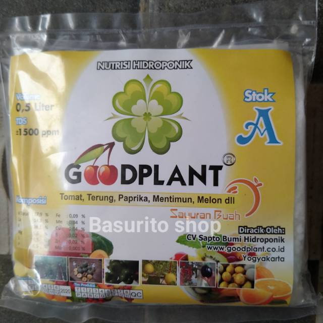 Jual Pupuk ab mix Nutrisi Hidroponik Goodplant Sayuran Buah | Shopee ...