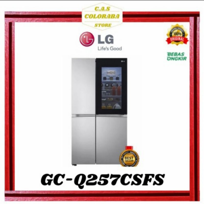 Jual KULKAS LG GCQ257CSFS KULKAS SIDE BY SIDE INVERTER GC-Q257CSFS GC-Q257 GCQ257 257CSFS ...