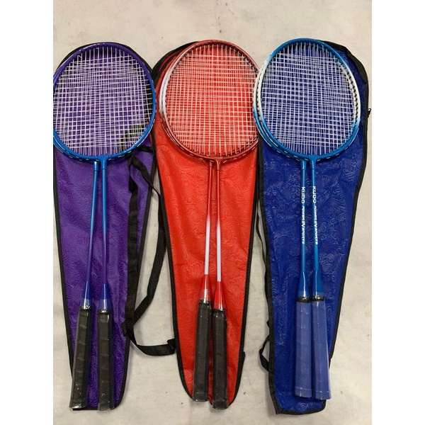 Jual PROMO Raket bulu tangkis isi 2 anak bagus tas polos | Shopee Indonesia
