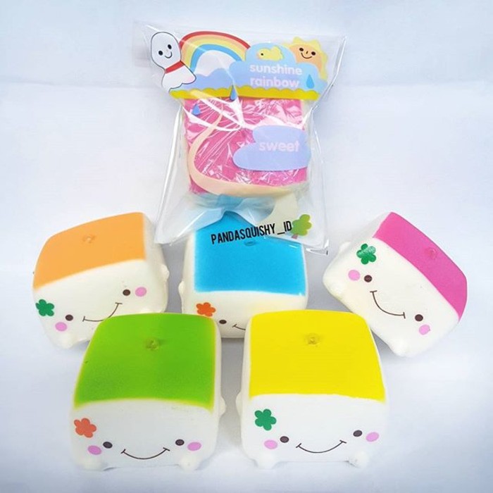 Jual Termurah Squishy Marshmallow Cute Bun /Squishy Tofu Medium Warna ...