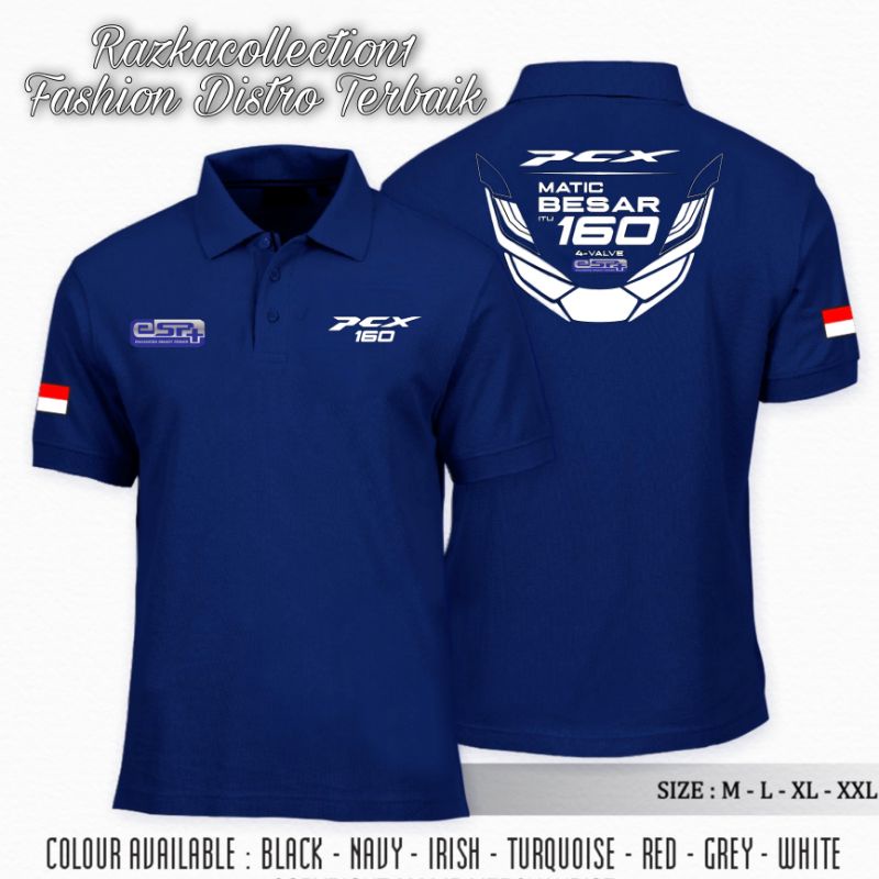 Jual Polo Shirt PCX160 Kaos Polo PCX 160 Matic Besar Itu PCX 2021 ...