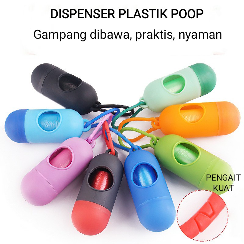 Jual Poop Dispenser Anjing Kucing / Plastik Kotoran Plastic Bag / Wadah ...