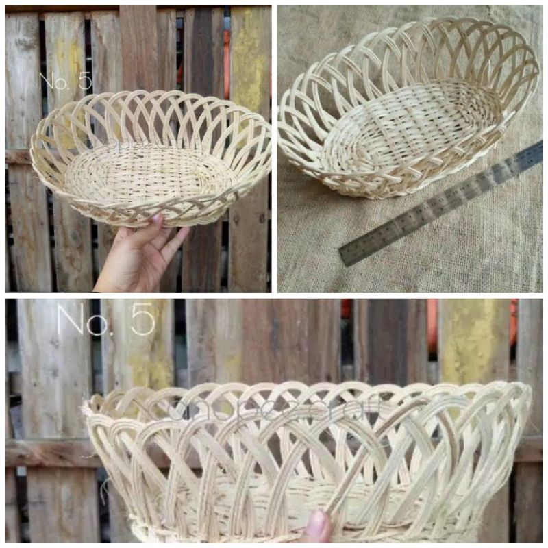 Jual Wadah Hampers Buah Parcel Anyaman Rotan Jumbo (isi 3pcs) | Shopee ...
