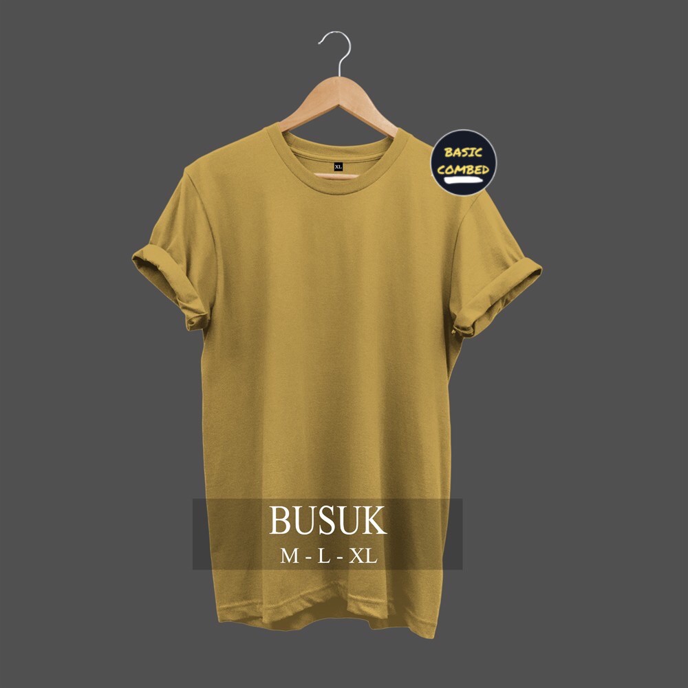 Jual KAOS POLOS KUNING BUSUK COTTON COMBED 30S | Shopee Indonesia