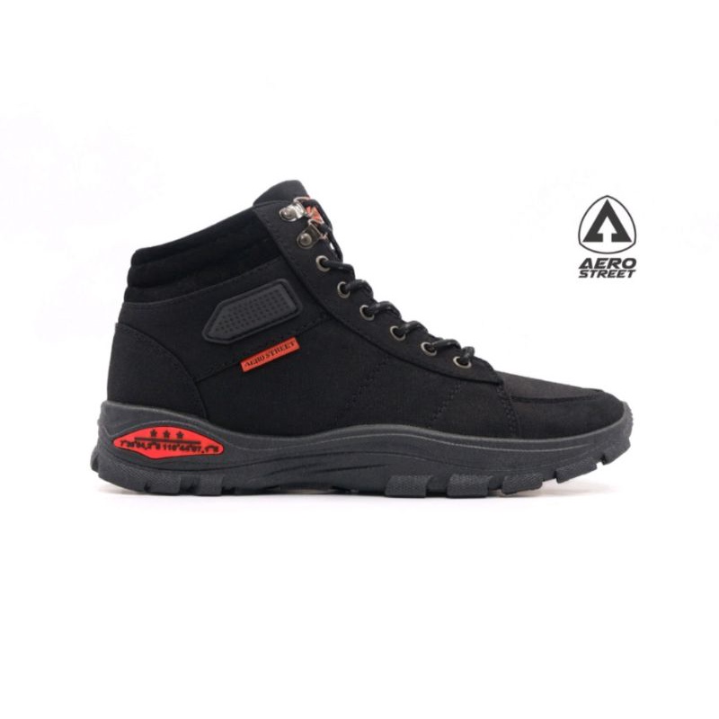 Jual Aerostreet Tactical Hitam - Sepatu Sneakers Boots | Shopee Indonesia