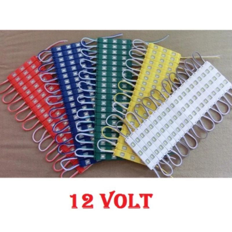 Jual Lampu LED strip modul SMD 3 mata 5730 Injeksi injection Samsung 12V | Shopee Indonesia