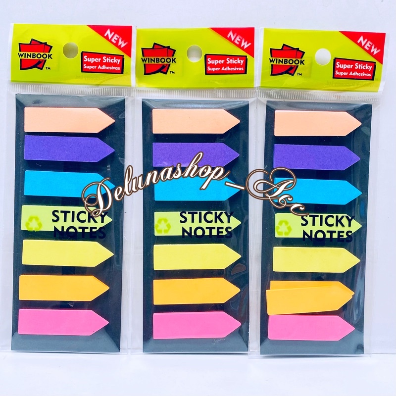 Jual STICKY NOTES/ Notes sticker stiker tempel winbook | Shopee Indonesia