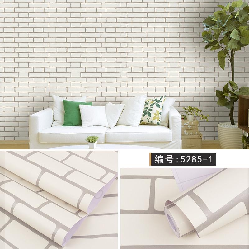 Jual WALLPAPER DINDING ukuran 45 cm x 10 M Motif BATU BATA PUTIH CLASSIC | Shopee Indonesia