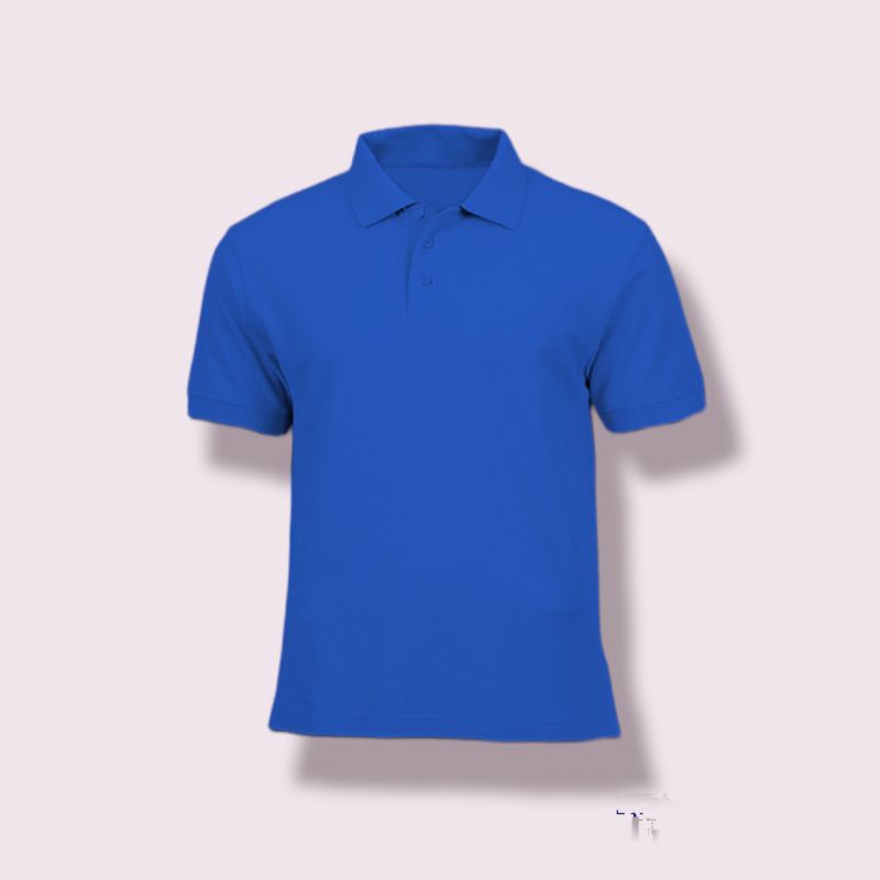 Jual Baju Polo Shirt Kaos Kerah, Kaos Polos - Warna Biru Tua | Shopee ...